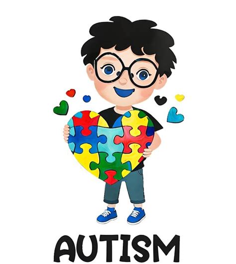 Premium Photo Cartoon World Autism Awareness Day Composite Image Of