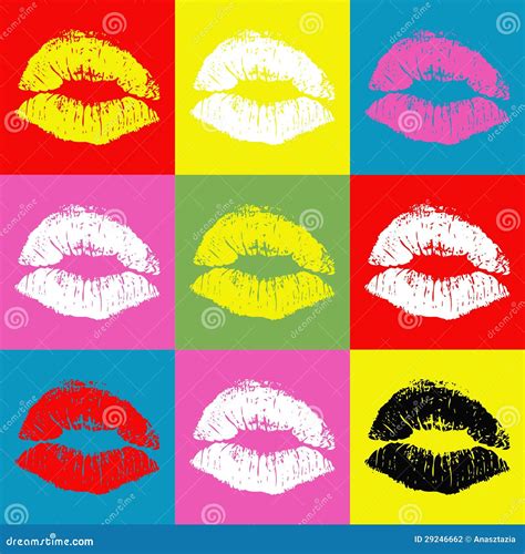 Colorful Lips Stock Illustration Image Of Shape Aged 29246662