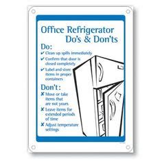 Office Fridge Clean Out Sign
