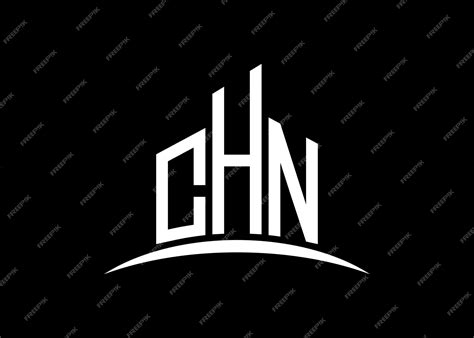 Premium Vector Letter Chn Building Vector Monogram Logo Design