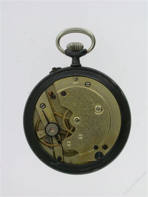 Antiques Atlas Victorian Ladies Gunmetal Nos Pocket Watch With Silver