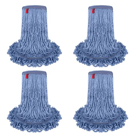 Blended Loop End Mop Head Replacement 20 Oz Blue Bison Life