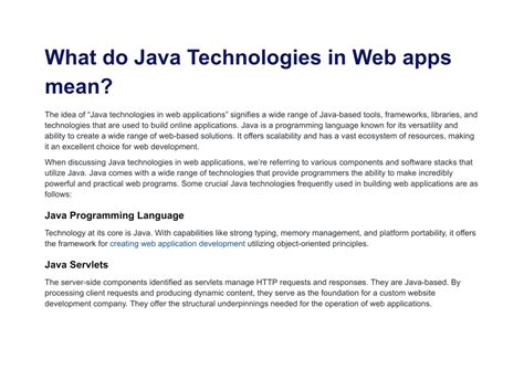 Ppt Elevating Business Java Technologies In Web App Powerpoint