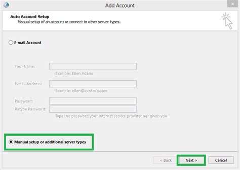How To Manually Configure Office 365 Account In Outlook