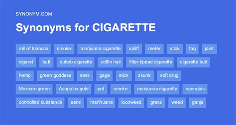Another Word For Cigarette Synonyms And Antonyms