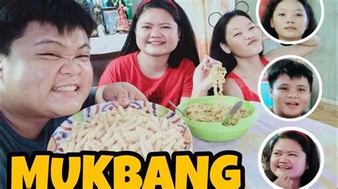 MUKBANG PANCIT CANTON OISHI PORK GARAMPANG YouTube