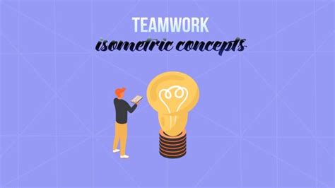 Teamwork Isometric Concept Elements Ft Bodymovin And Explainer Envato