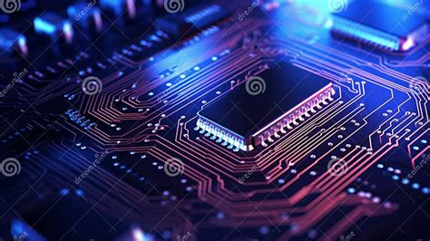 Digital Circuit Board Microprocessor Motherboard Computer Hardware In