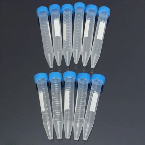 플라스틱 원심 분리기 테스트 튜브 10ml 스크류 캡 바이알 컨테이너 셀프 스탠딩 피펫 실험실 공급 시험관 Aliexpress