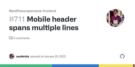 Mobile Header Spans Multiple Lines · Issue 711 · Wordpressopenverse