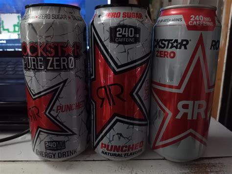 Rockstar Pure Zero Fruit Punch Renergydrinks