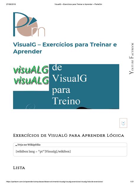 03visualg Exercícios Para Treinar E Aprender Parteom Pdf
