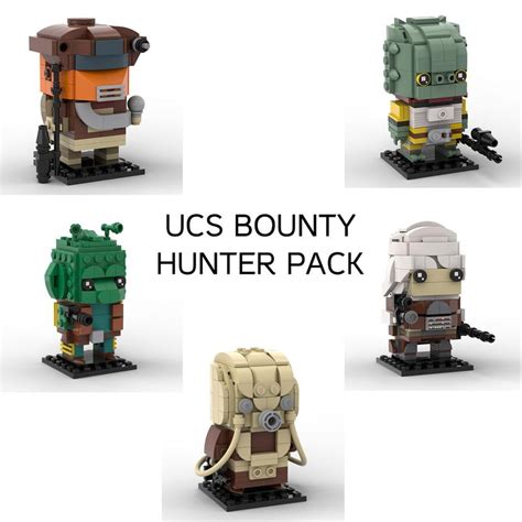 Lego Moc Bounty Hunter Brickheadz Pack By Custominstructions