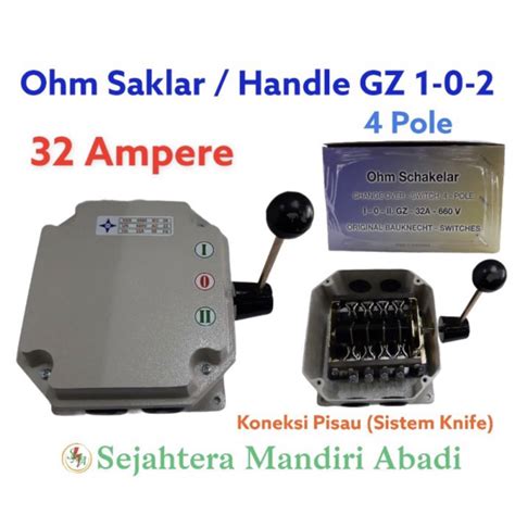 Jual Ohm Saklar NK 32A Pisau 3 Phase 4 Pole COS Change Over Switch Knife Shopee Indonesia
