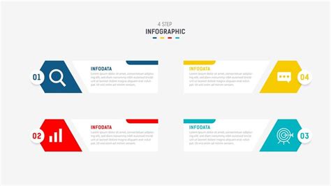 Premium Vector Four Step Infographic Element Design Vector Template For Presentation Process