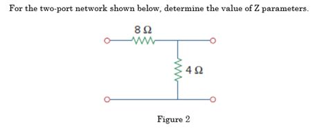Solved For The Two Port Network Shown Below Determine The Chegg