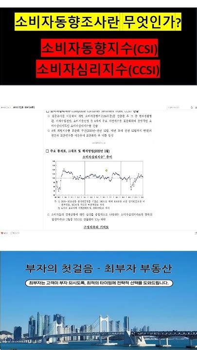 Shorts 소비자동향조사란 무엇인가 소비자동향지수csi 소비자심리지수ccsi Youtube