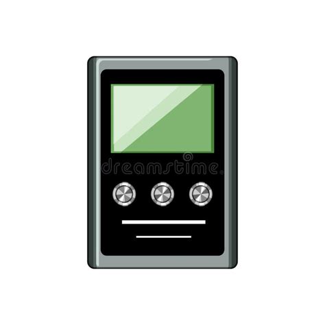 Monitoring Watt Meter Cartoon Vector Illustration Stock Illustration