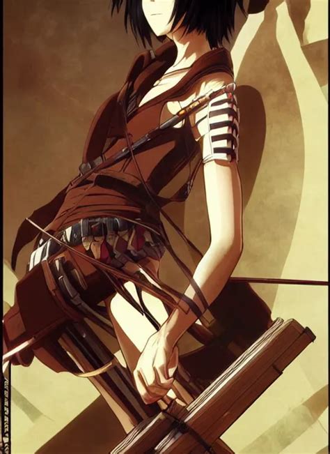Attack On Titan Mikasa Render