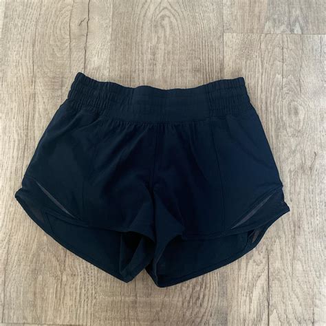 Lululemon High Rise Hotty Hot Shorts In True Navy Depop