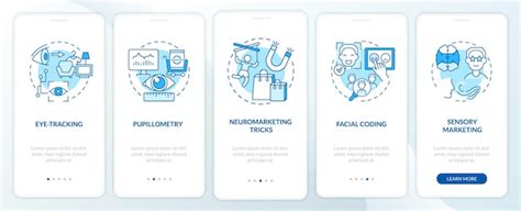 Premium Vector Neuroscience Techniques Onboarding Mobile App Page Screen