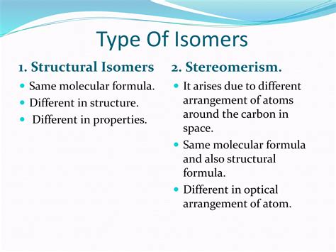 Stereochemistry Functional Isomers PPT
