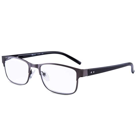 Readers Metal Deluxe Rectangular Reading Glasses For Men