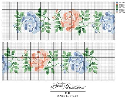 Ecco Lo Schema Di Ricamo Che Abbiamo F Lli Graziano Srl Facebook Cross Stitch Flowers