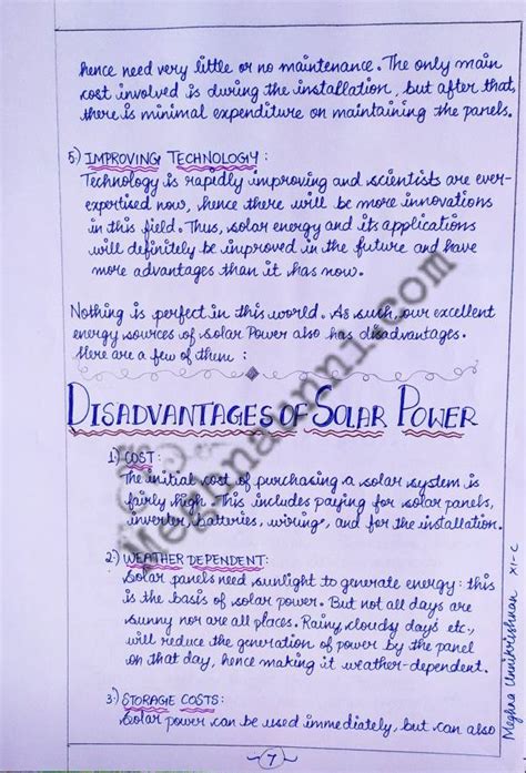 Cbse Class 11 Economics Project Solar Energy A Cost Effective Comparison With Conventional