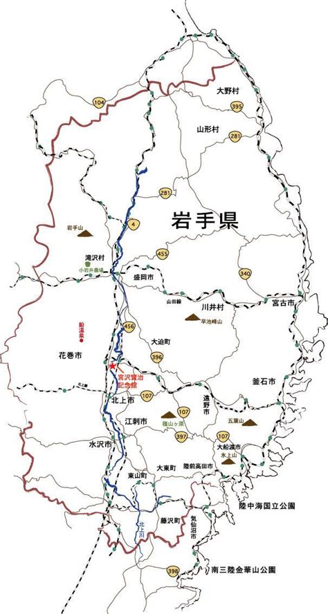 岩手県 地図 イガラシ ルー Awrd