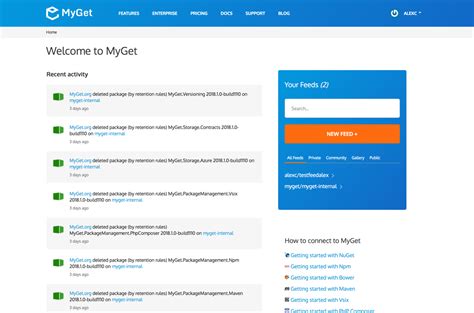 Myget · Github Marketplace · Github