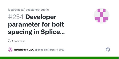 Developer Parameter For Bolt Spacing In Splice Operation Not Working · Issue 254 · Idea Statica