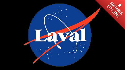 Laval NASA Logo Text Effect Generator