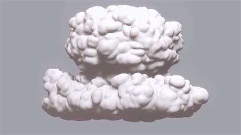 Cloud Low Poly 11 3d Model Turbosquid 1983013