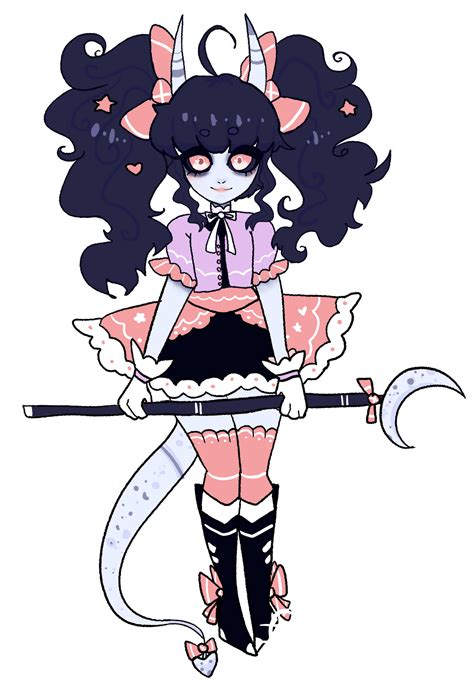 Closed Setpriced Magical Demon Girl By Eggoweggo On Deviantart
