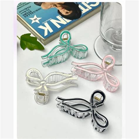 خرید و قیمت کلیپس پاپیونی شیشه ایی پینترستی،گیره مو زنانه،دخترانه حراجی