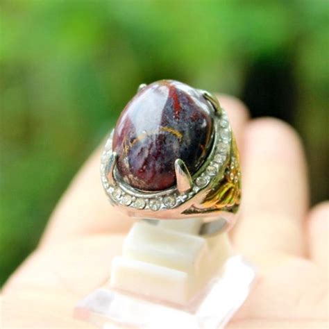 Jual Natural Red Multicolor Jasper Pancawarna Garut Shopee Indonesia