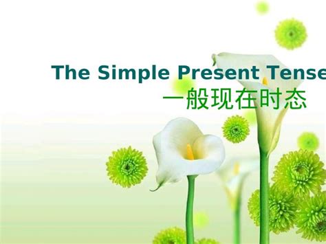 Ppt The Simple Present Tense 一般现在时态 一般现在时 The Simple Present Tense