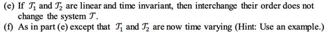 Solved Two discrete time systemſ and Tz are connected in Chegg com