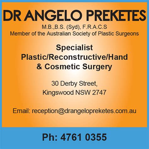 Medical Practitioners Directory Dr Angelo Preketes