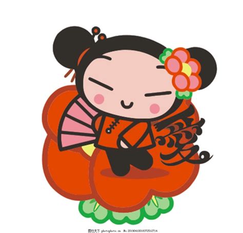 中国娃娃图片 动漫卡通 插画绘画 图行天下素材网