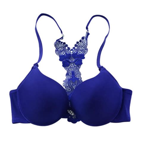 Stibadium Women Super Push Up Bra Lace Racerback Underwire Soft