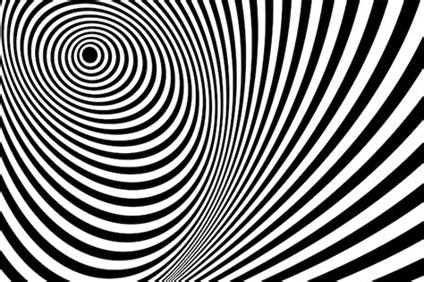 Tapeta psychodeliczny złudzenie optyczne Wektor Premium