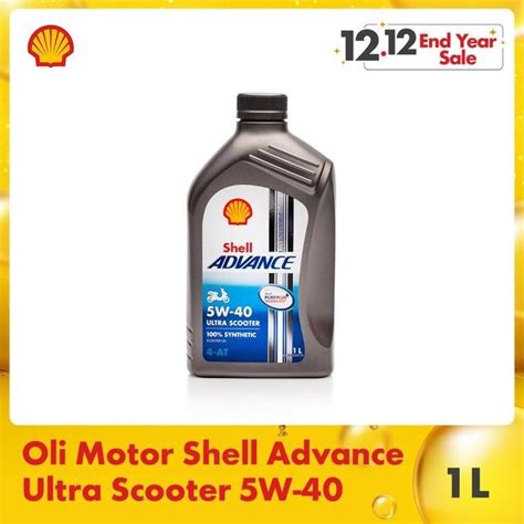Jual Oli Motor Shell Advance Ultra Scooter 5W 40 1L Shopee Indonesia
