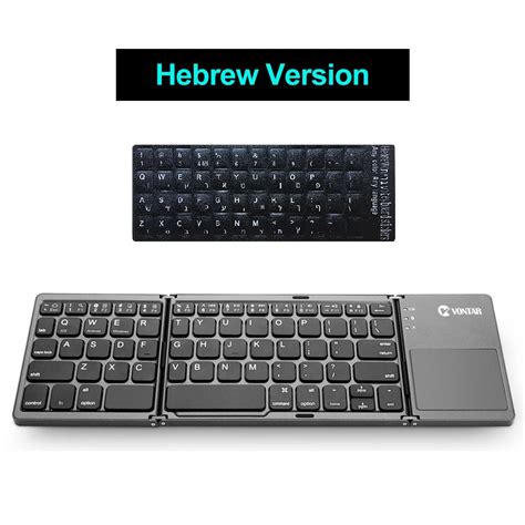 Folding Bluetooth Keyboard Wireless Klavye English Russian Spanish