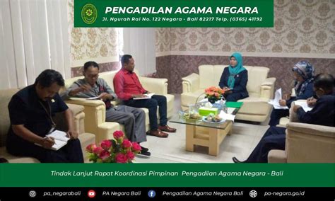 Tindak Lanjut Rapat Koordinasi Pimpinan