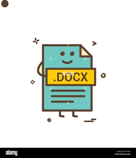 Computer Docx File Format Type Icon Vector Design Stock Vector Image And Art Alamy