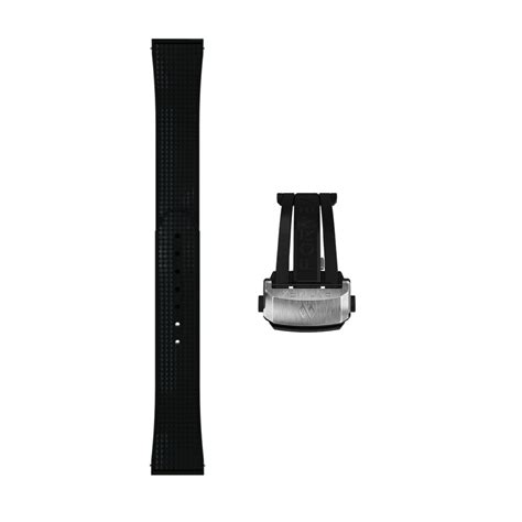 Formex Reef Black Rubber Strap And Deployant Clasp With Fine Adjustmen