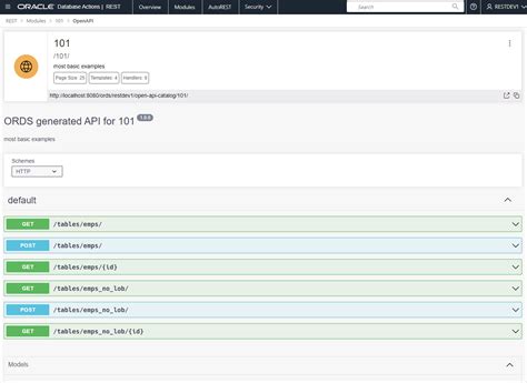 Using SQL Developer Web To Test POST Handler REST APIs