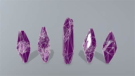 3d Crystal Set Model Turbosquid 2275738